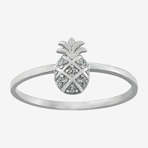 Click here for Silver Treasures Pineapple Womens Cubic Zirconia S... prices