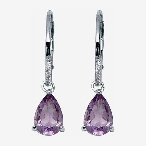 Click here for Womens Genuine Purple Amethyst Sterling Silver Pea... prices