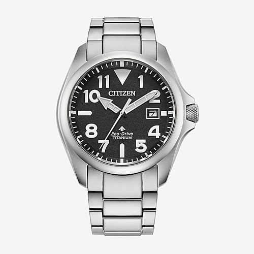 Click here for Citizen Promaster Land Mens Silver Tone Bracelet W... prices