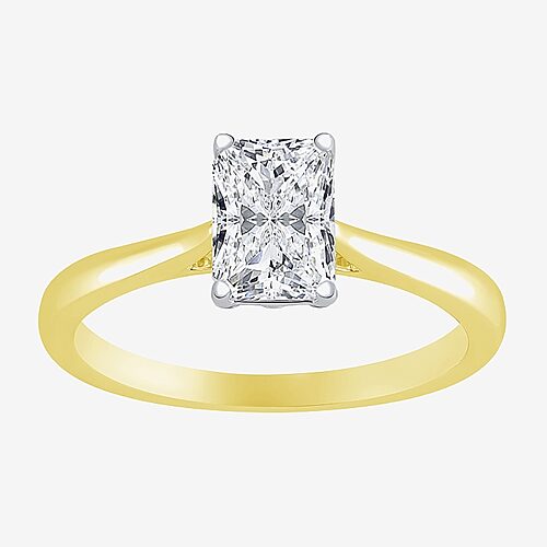Click here for 1 CT. Lab-Grown (G / VS2) Diamond Radiant-cut Soli... prices
