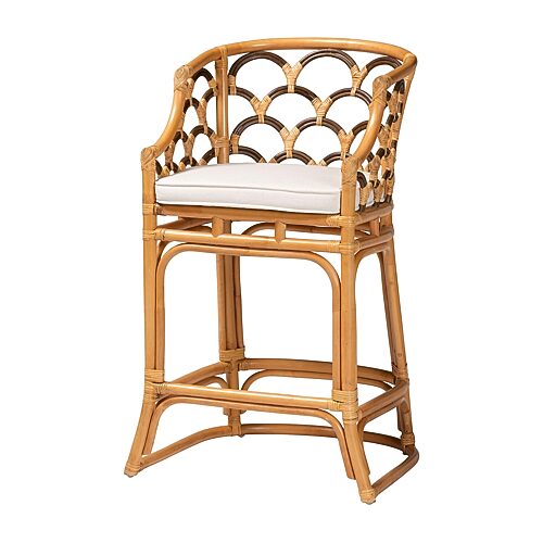 Veneto Bar Stool  One Size  White