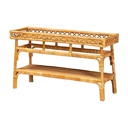 Click here for Savitri Rattan Console Table  One Size  White prices