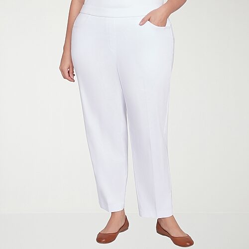 Click here for Alfred Dunner Classics Womens Slim Mid Rise Pull-O... prices