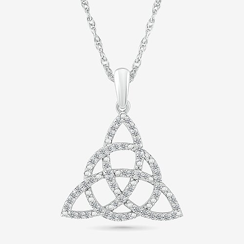 Click here for Trinity Knot Womens 1/5 CT. Natural White Diamond... prices