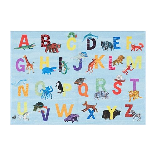 Click here for Eric Carle Elementary Alphabet Print Loomed Rectan... prices