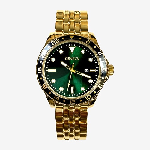 Click here for Geneva Mens Gold Tone Bracelet Watch Mac8148jc  On... prices