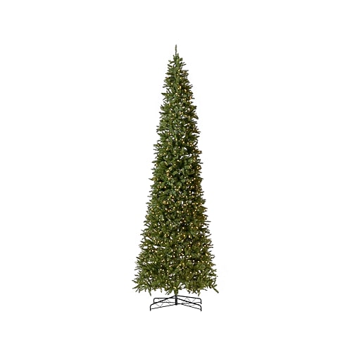 Click here for Nearly Natural Faux Slim 12 Foot Pre-Lit Pine Chri... prices