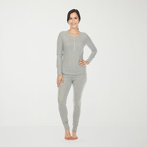 Click here for White Mark Womens Waffle Long Sleeve 2-pc. Pajama... prices