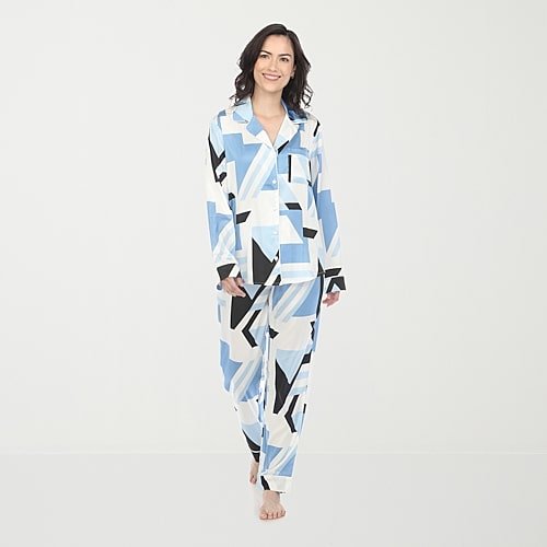 Click here for White Mark Womens Satin Long Sleeve 2-pc. Pajama S... prices