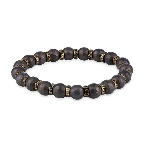 Click here for Mens Brown Hematite Stainless Steel Beaded Bracele... prices