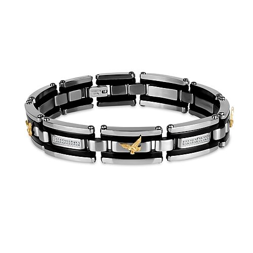Click here for Mens Stainless Steel Solid 8 1/2 Inch Link Bracele... prices