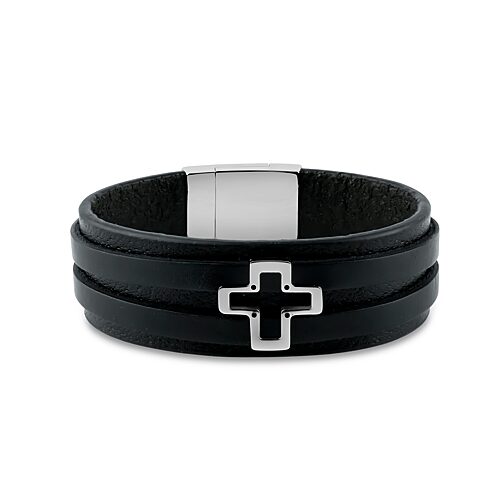 Click here for Mens Stainless Steel Wrap Bracelet  One Size prices
