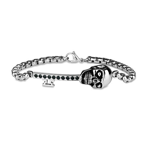 Click here for Mens Stainless Steel Solid 8 1/2 Inch Link Bracele... prices