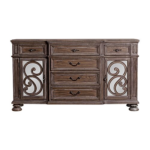 Click here for 6 Drawer Rustic Wooden Server  One Size  White prices