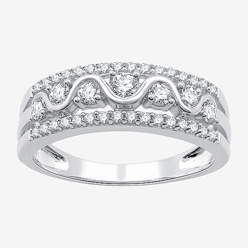 Click here for Womens 1/2 CT. T.W. Lab Grown White Diamond Sterli... prices