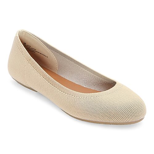 Click here for Mixit Callie Womens Round Ballet Flats  7  Beige prices