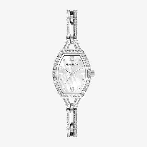 Click here for Armitron Womens Crystal Accent Silver Tone Bracele... prices