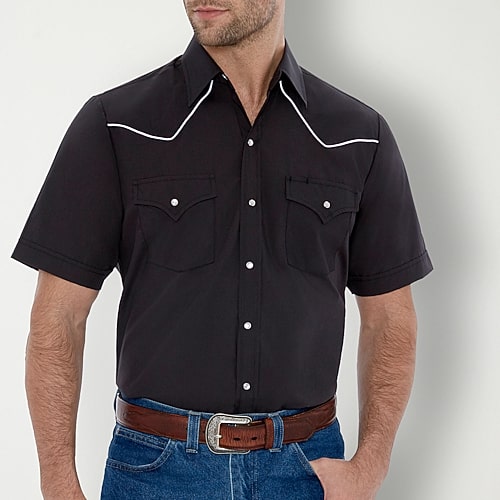 Click here for Ely Cattleman Western Mens Short Sleeve Classic Fi... prices