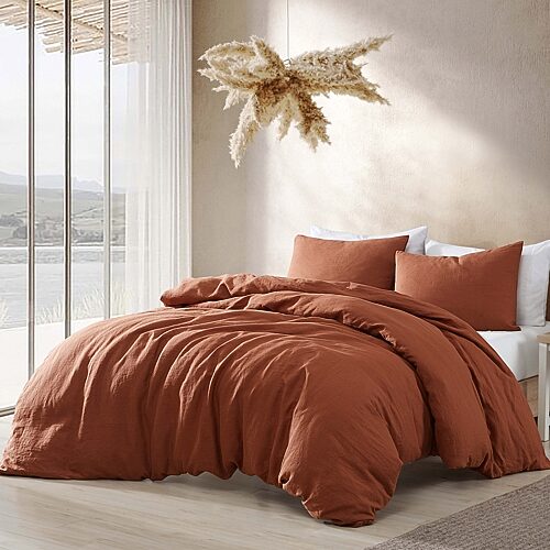 Riverbrook Home Logan Midweight Down Alternative Comforter Set  One Size  Brown
