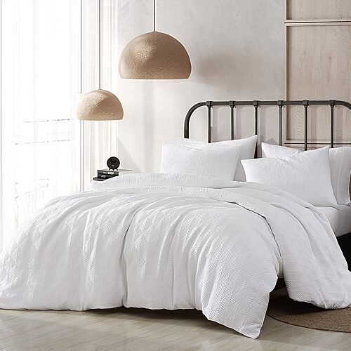 Riverbrook Home Dalan Matelasse 4-pc. Midweight Down Alternative Comforter Set  One Size  White
