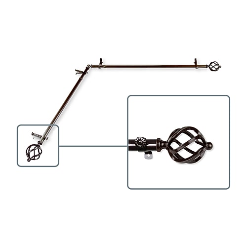 Click here for Rod Desyne Twist Corner 13/16 IN Adjustable Curtai... prices