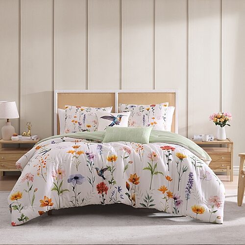 Click here for Bebejan Fresh Cut Flowers 5-pc. Midweight Reversib... prices