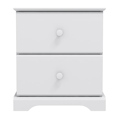 Click here for Campbell 2-Drawer Nightstand  One Size  White prices