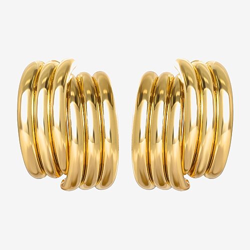 Click here for JS Jessica Simpson Gold Tone Womens 27mm Hoop Earr... prices
