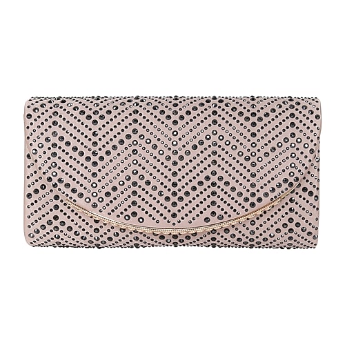 Click here for American Glamour Badgley Mischka Chevron Flap Bead... prices