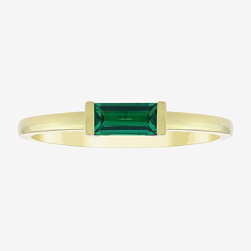 Click here for Womens Gemstone 14K Vermeil Ring  8  Green prices
