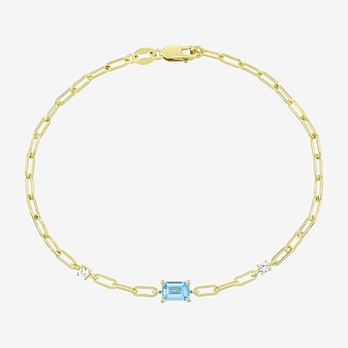 Click here for Womens 14K Gold Over Silver 7.25 Inch Solid Chain... prices
