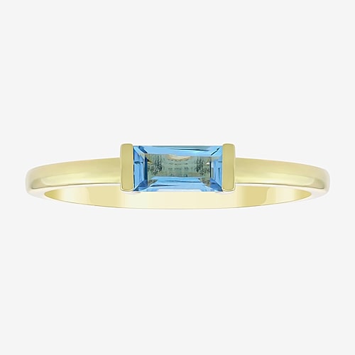 Click here for Womens Gemstone 14K Vermeil Ring  7  Blue prices
