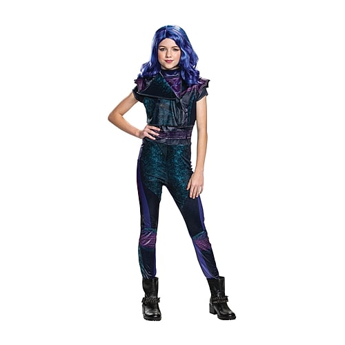 Click here for Girls Mal Classic Descendants Costume  4-6  Purple prices