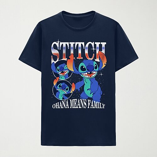 Click here for Mens Crew Neck Short Sleeve Regular Fit Lilo & Sti... prices
