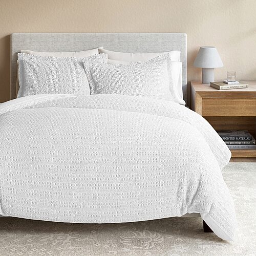 Click here for Linery 100 Cotton Waffle Weave 3-pc. Duvet Cover S... prices