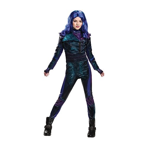 Click here for Girls Mal Deluxe Descendants Costume  4-6  Blue prices