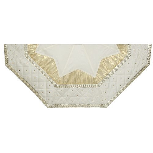 Click here for Kurt S. Adler 52in. Ivory Quilted Tree Skirt prices