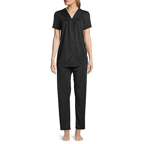 Click here for Lissome Womens V-Neck Short Sleeve 2-pc. Pajama Se... prices