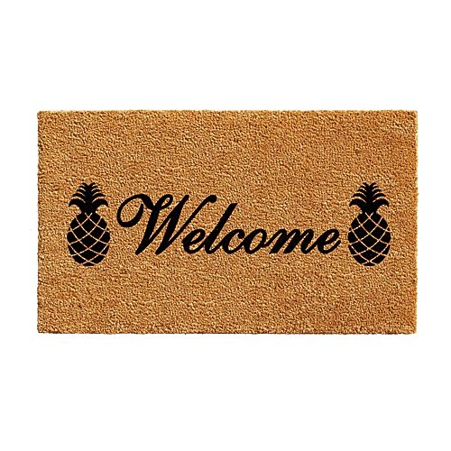 Click here for Calloway Mills Welcome Pineapples Outdoor Rectangu... prices