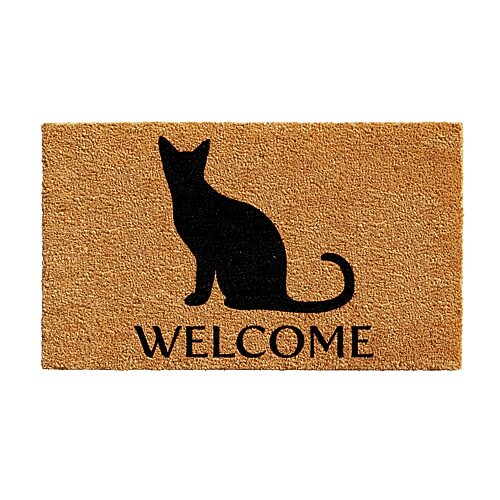 Click here for Calloway Mills Black Cat Welcome Outdoor Rectangul... prices