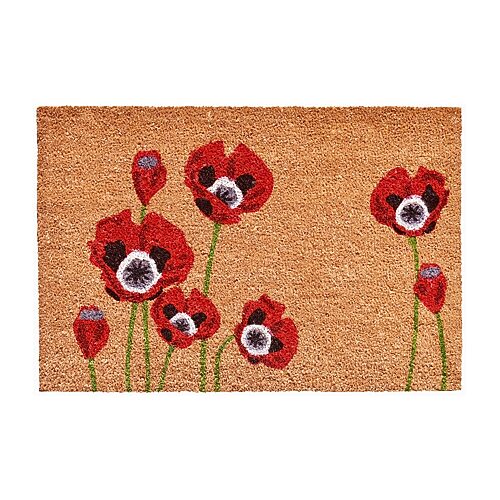 Click here for Calloway Mills Red Poppies Outdoor Rectangular Doo... prices