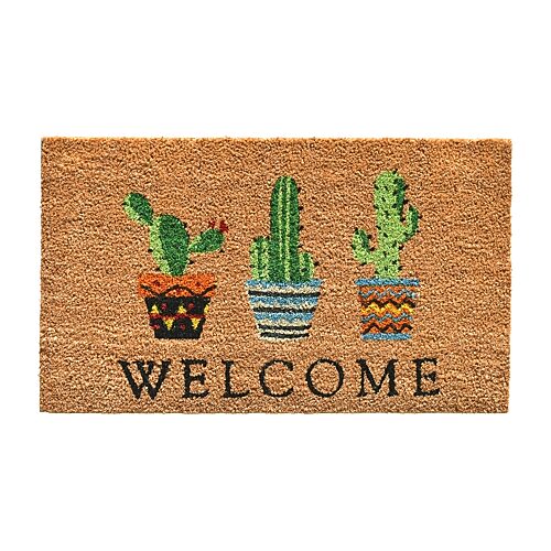 Click here for Calloway Mills Cactus Welcome Outdoor Rectangular... prices