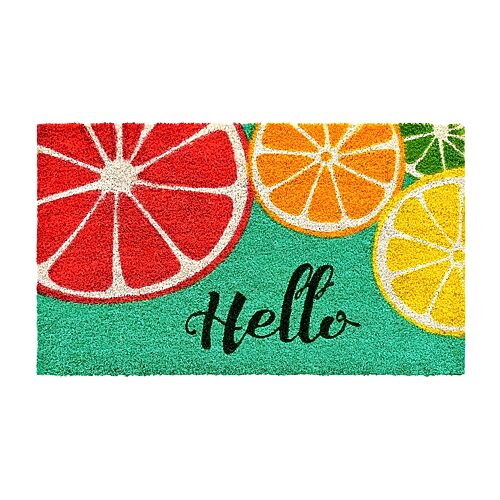 Click here for Calloway Mills Fruit Hello Outdoor Rectangular Doo... prices