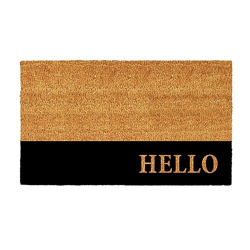 Click here for Calloway Mills Hello Black Stripe Outdoor Rectangu... prices
