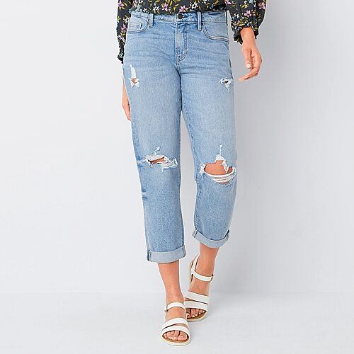 Click here for A.N.A Womens Mid Rise Boyfriend Jean  6  Blue prices