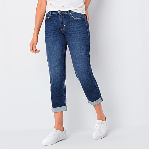 Click here for A.N.A Womens Mid Rise Boyfriend Jean  2  Blue prices