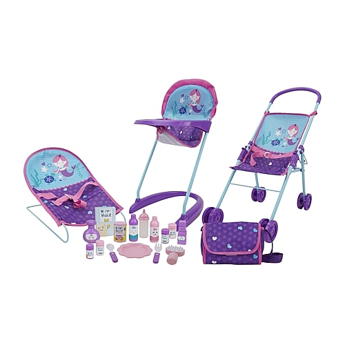 Click here for 509 Mermaid 19 Piece Set Doll Travel Feed Sleep N... prices