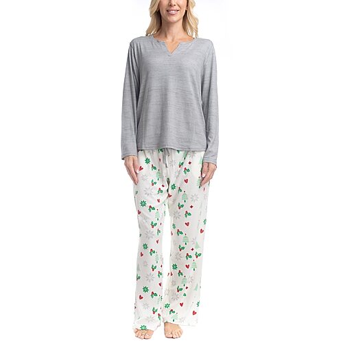 Click here for Goodnight Kiss Holiday Pop Up Pj Set - Gray/heart prices