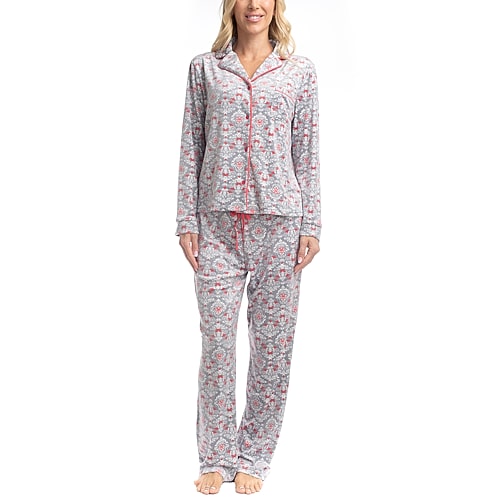 Click here for Muk Luks Lovely Gems Pj Set - Dainty Damask prices