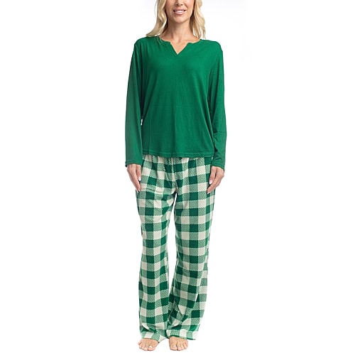 Click here for Goodnight Kiss Holiday Pop Up Pj Set - Green/chec prices